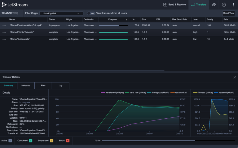 Fast Large File Transfer Software | JetStream